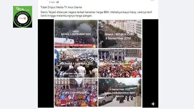 Cek Fakta: Tidak Benar Tak Ada Stasiun TV yang Meliput Demo Tolak ...