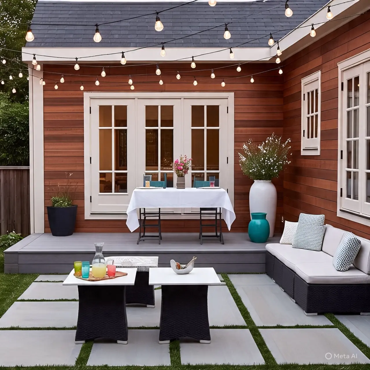 9 Model Meja Makan Outdoor yang Lagi Ngetren, Nyaman Serasa Piknik ...