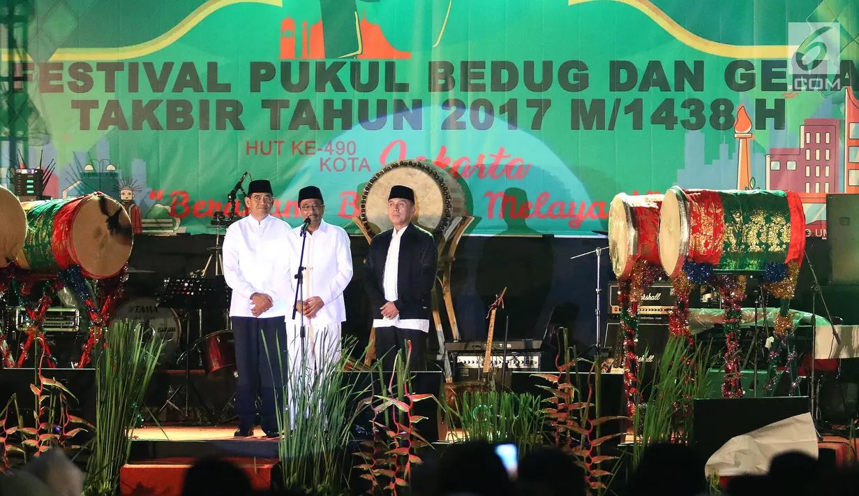 Djarot Buka Festival Beduk di Balai Kota - Foto Liputan6.com
