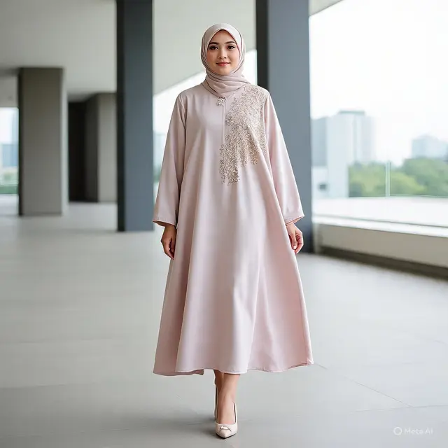 9 Jubah Wanita Model Terbaru 2025: Sentuhannya Bikin Anggun
