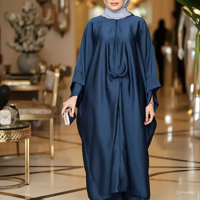5 Inspirasi Baju Muslim Warna Navy yang Lagi Hits, Tampil Elegan di ...