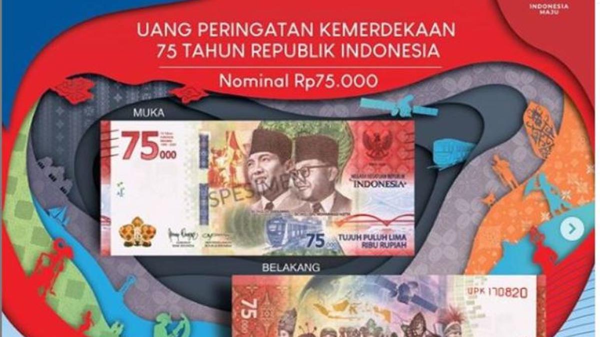 Mau Tukar 100 Lembar Uang Baru Rp 75 Ribu Edisi Kemerdekaan? Simak Caranya