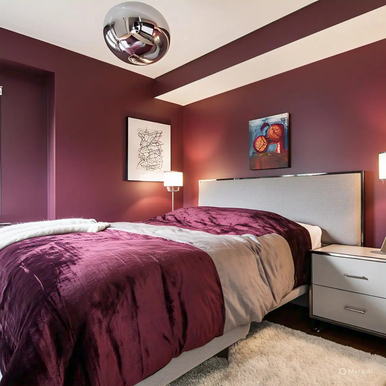 13 Inspirasi Cat Kamar Warna Merah yang Estetik dan Terlihat Mewah di ...