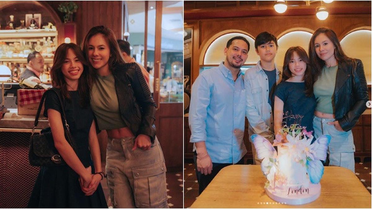 6 Potret London Abigail Ultah ke-14, Wulan Guritno dan Adilla Dimitri ...