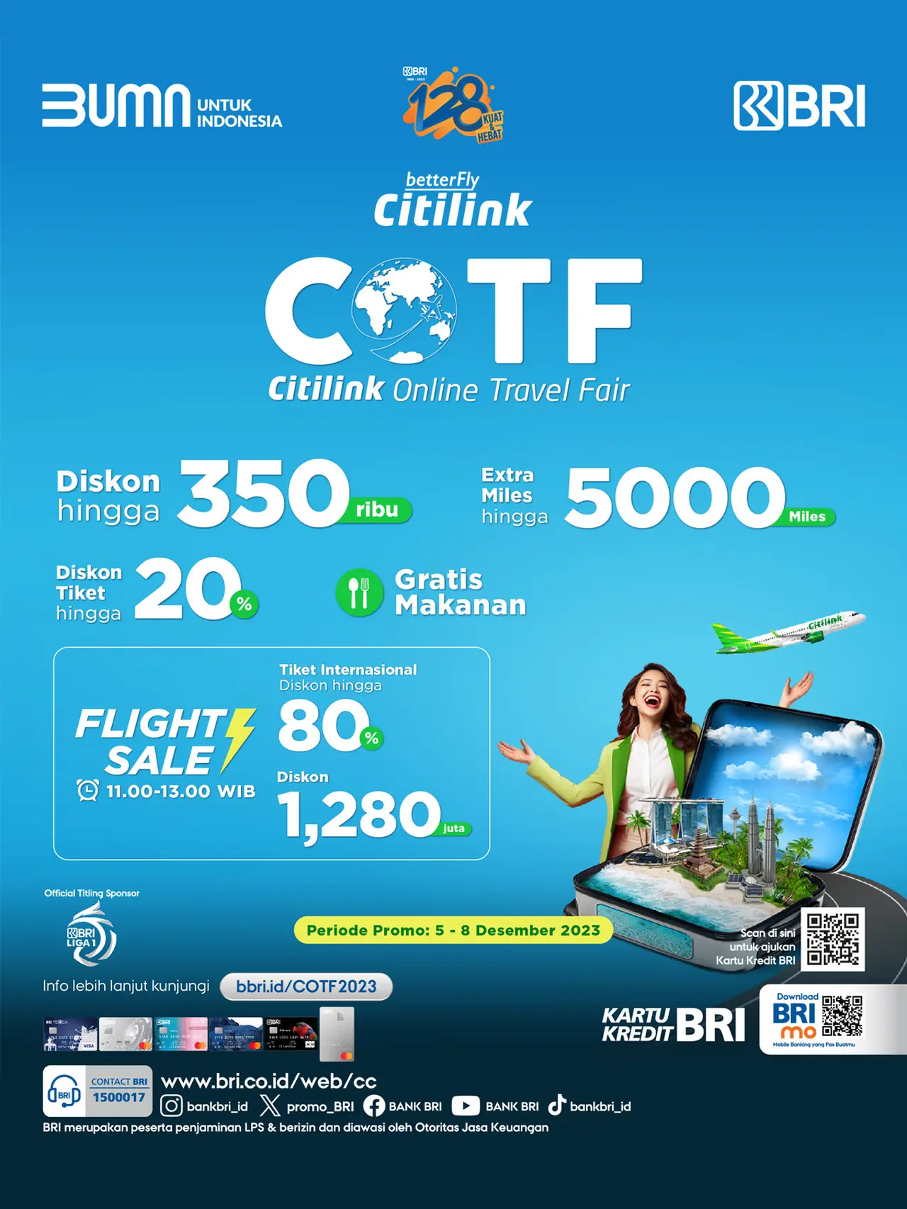 Online Travel Fair Kolaborasi BRI dan Citilink Berikan Banyak Promo ...