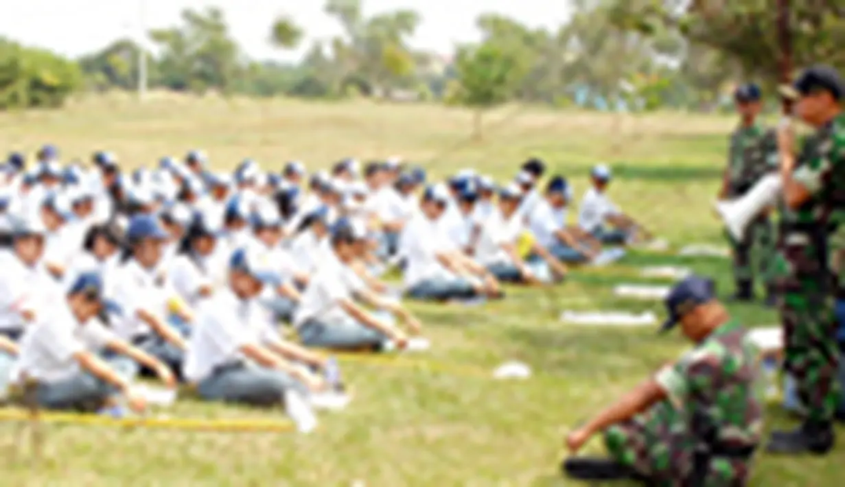 LDKS SMAN 91 Jakarta di Lanud Suryadarma - Foto Liputan6.com