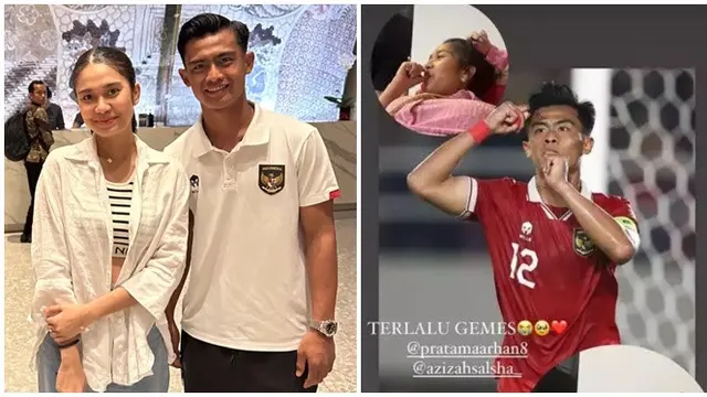 Suami Cetak Gol, Ini 6 Potret Azizah Salsha Dukung Pratama Arhan di ...
