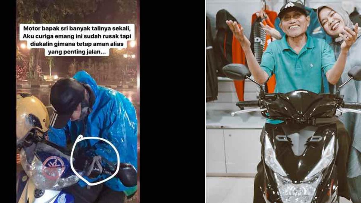 Kejutan, Driver Ojol yang Viral Motornya Ditali dapat Rezeki Nomplok ...
