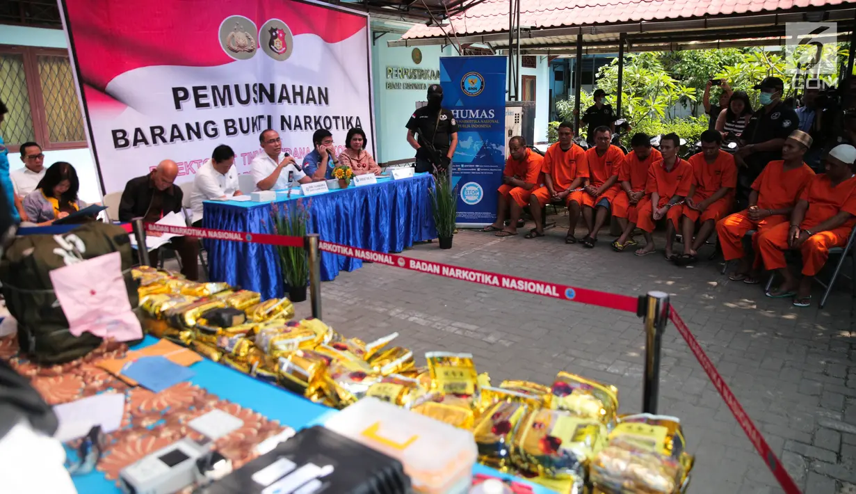 PHOTO: 151 Kg Sabu Dimusnahkan di Markas BNN - Foto Liputan6.com