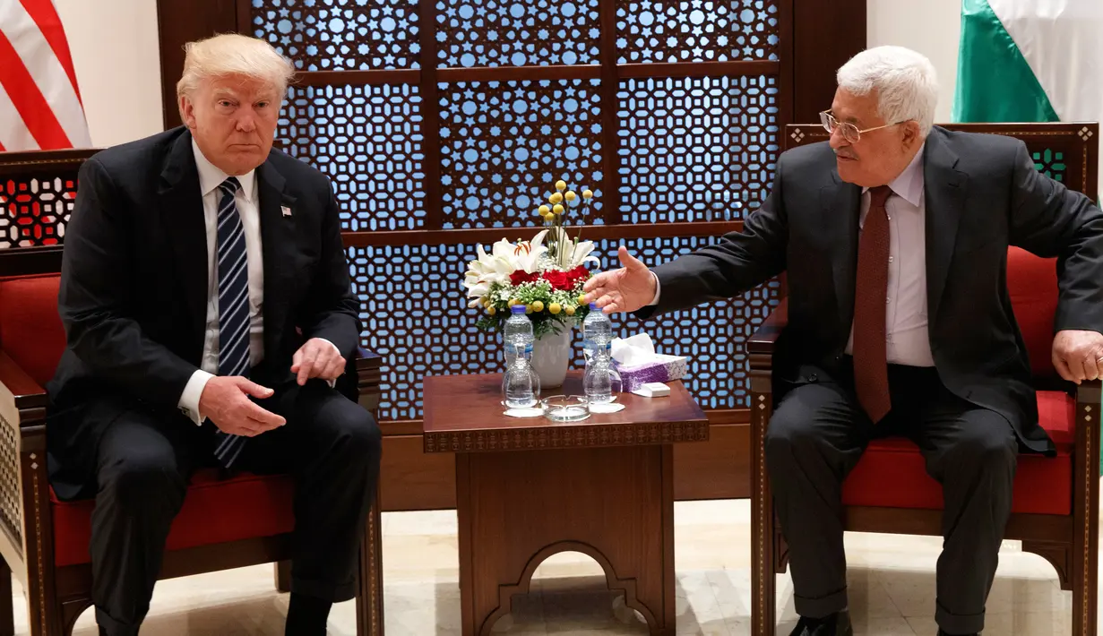 Kunjungi Presiden Mahmoud Abbas, Trump Ingin Damaikan Palestina ...