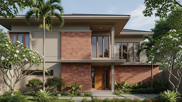 10 Kombinasi Warna Earth Tone, Bikin Eksterior Rumah Hangat dan Elegan