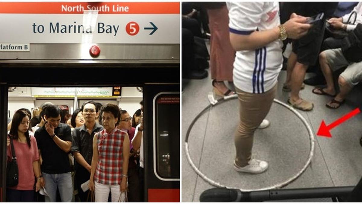 Wanita Ini Jadikan Hula Hoop Pembatas di MRT Agar Tak Berdesakan ...