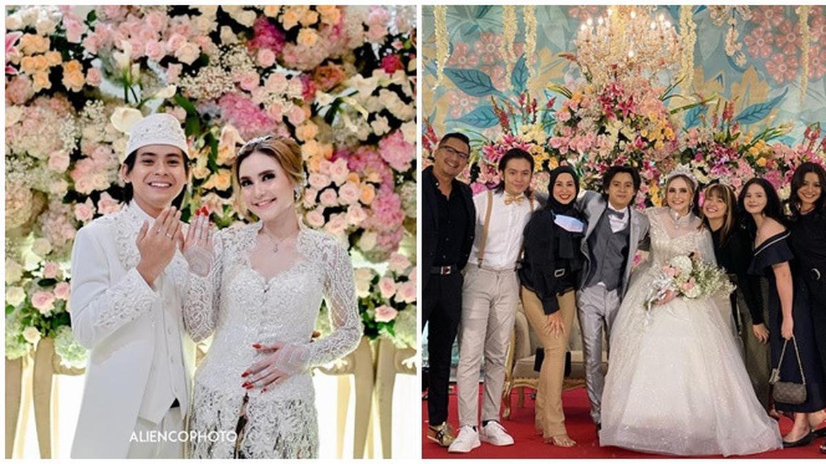 6 Potret Pernikahan Arnold Leonard ‘Mermaid In Love’, Jadi Momen Reuni ...