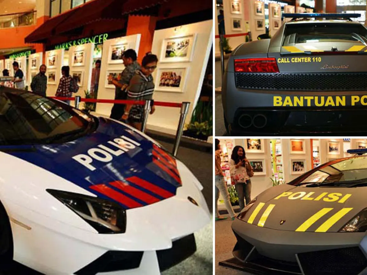 Polisi Indonesia Pakai Lamborghini