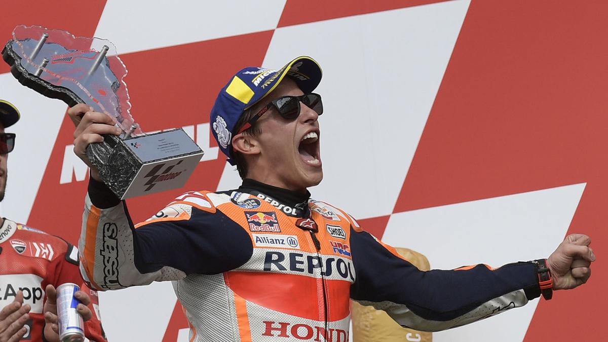 Marc Marquez Kenakan Helm Spesial di MotoGP AS - MotoGP Bola.com