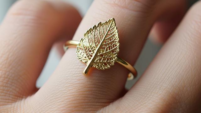 6 Model Cincin Emas Daun 2025 yang Bikin Penampilan Terlihat Natural ...
