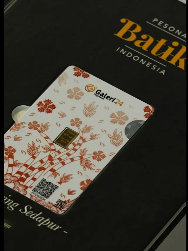 Tengok, Galeri 24 Meluncurkan Emas Batangan Motif Batik Indonesia ...