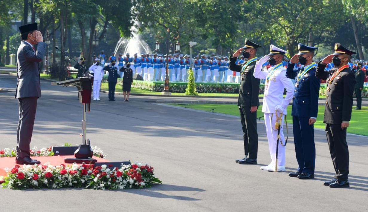 FOTO: Presiden Jokowi Lantik 754 Perwira Remaja TNI dan Polri - Foto ...