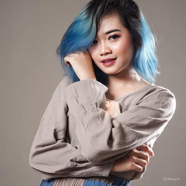 15 Inspirasi Cat Rambut Warna Biru yang Bikin Penampilanmu Makin Stunning