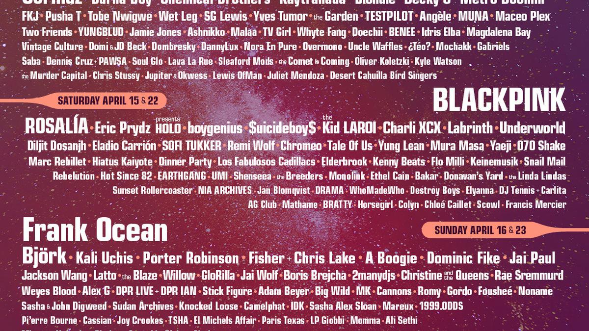Ada Bad Bunny hingga Blackpink, Berikut Line Up Lengkap Coachella 2023