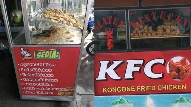 6 Tulisan Lucu di Gerobak 'Fried Chicken' Ini Bikin Pembeli Tepuk Jidat ...