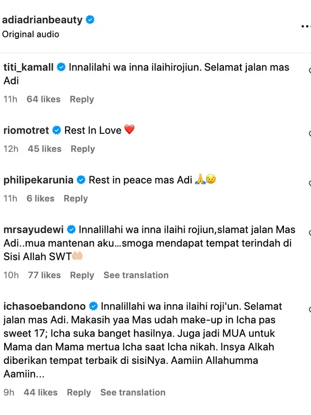 Make up Artist Adi Adrian Meninggal Dunia Di Bali, Banjir Dukacita Para Artis Papan Atas ...