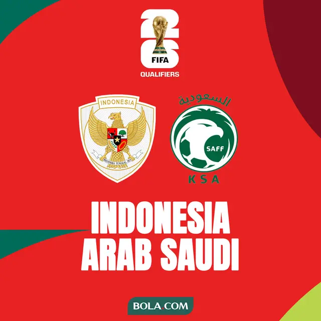 Link Live Streaming Timnas Indonesia vs Arab Saudi di Kualifikasi Piala Dunia 2026, Hari Ini 19 ...
