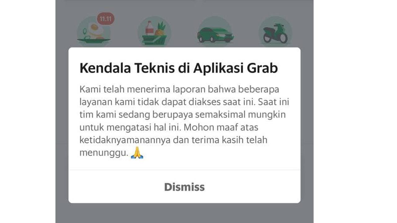 Grab Ungkap Layanan Error, Pengguna Asia Tenggara Tak Bisa Akses Aplikasi