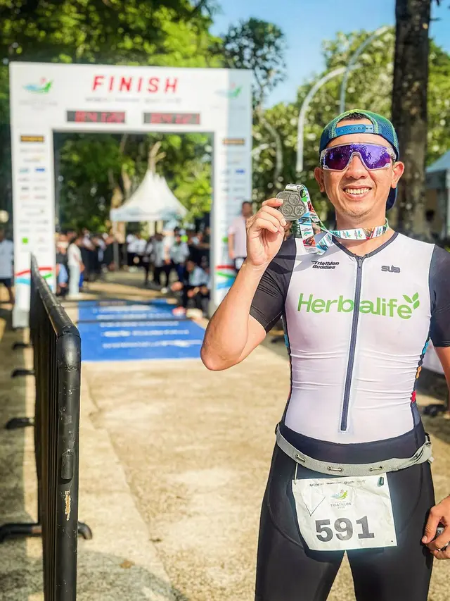 Influencer Chaidir Akbar Tempuh 75 Lomba Triatlon dalam 12 Tahun, Bagi ...