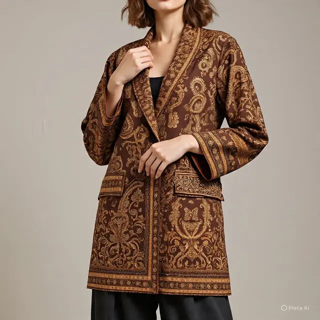 10 Blazer Batik Wanita Panjang Modis dan Serbaguna, Jadi Pilihan Tepat ...