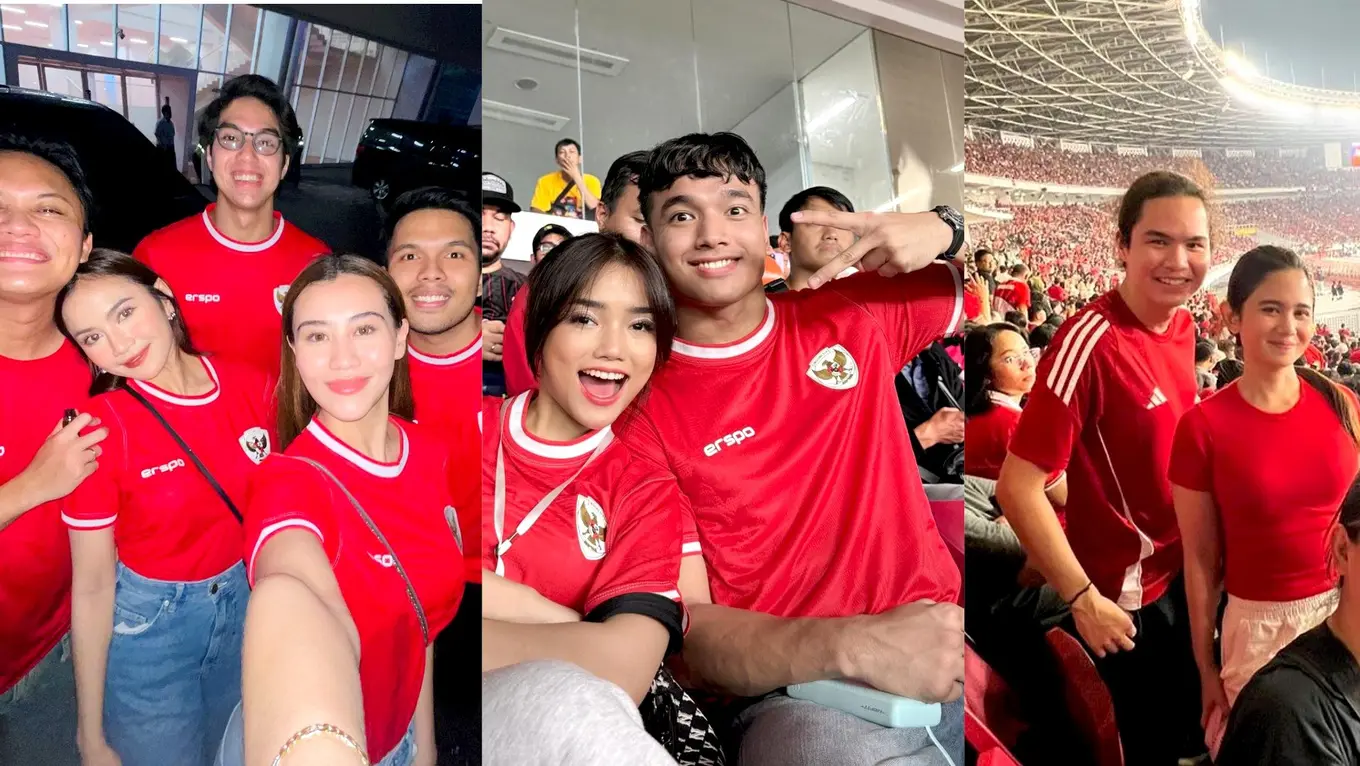 6 Gaya Seleb Nonton Pertandingan Timnas Indonesia Vs Filipina di GBK ...