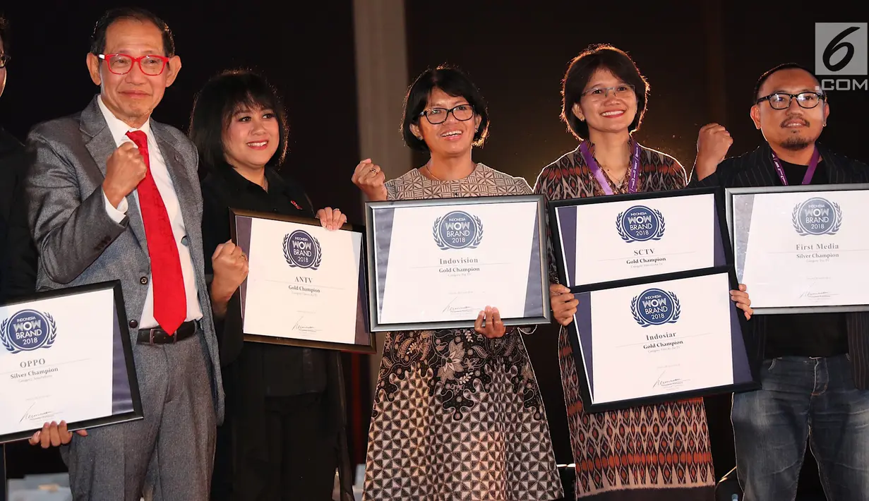 FOTO: SCTV dan Indosiar Raih Penghargaan Gold Champion di Ajang WOW ...
