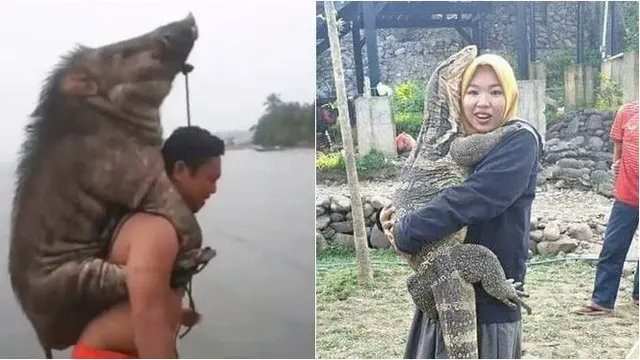 6 Potret Nyeleneh Orang saat Gendong Hewan Ini Bikin Tepuk Jidat - Hot ...