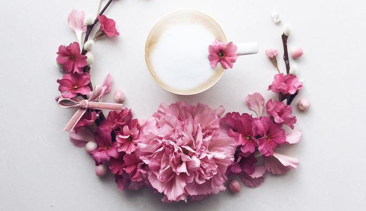 Cantiknya Kombinasi Kopi & Bunga Yang Dibuat Seniman Jepang Ini - Photo ...