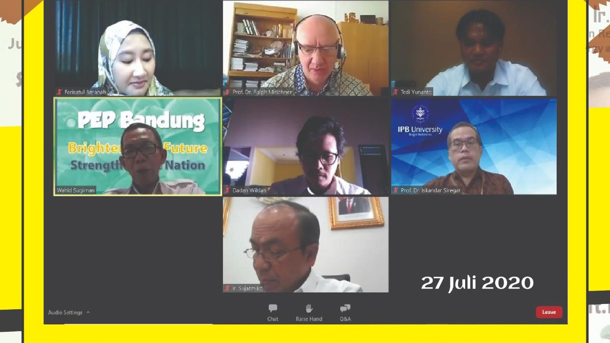 Gelar Webinar Internasional, PEP Bandung Ajak Kenalkan Reklamasi Lahan ...