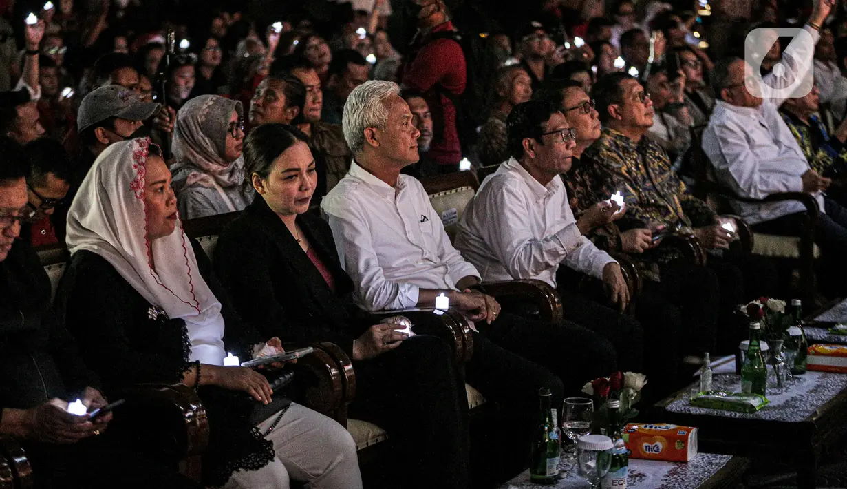 Ganjar - Mahfud Rayakan Natal dan Tahun Baru 2024 di Konser Lilin Putih - Foto Liputan6.com