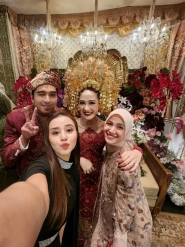 6 Potret Artis di Pernikahan Salshabilla Adriani dan Ibrahim Risyad ...