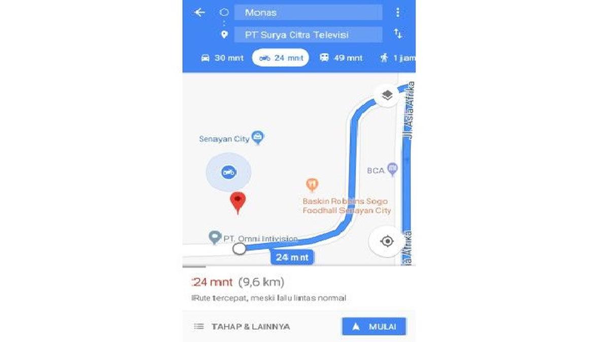 Google Maps Khusus Sepeda Motor Tersedia di Indonesia - Otomotif ...