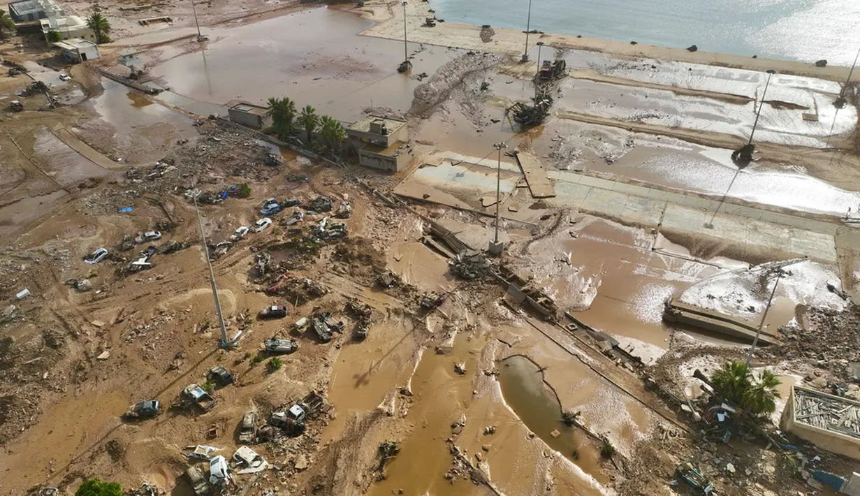 Pemandangan Mengerikan Dampak Banjir Dahsyat Seperti Tsunami di Libya ...