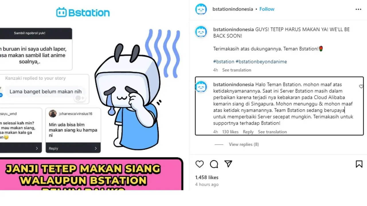 Bstation Alami Error dan Gagal Muat, Berikut Ini Penyebabnya - Regional Liputan6.com