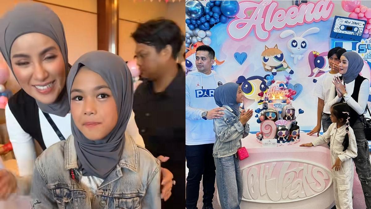 7 Potret Olla Ramlan di Pesta Ultah ke-9 Aleena, Kompak Pakai Hijab