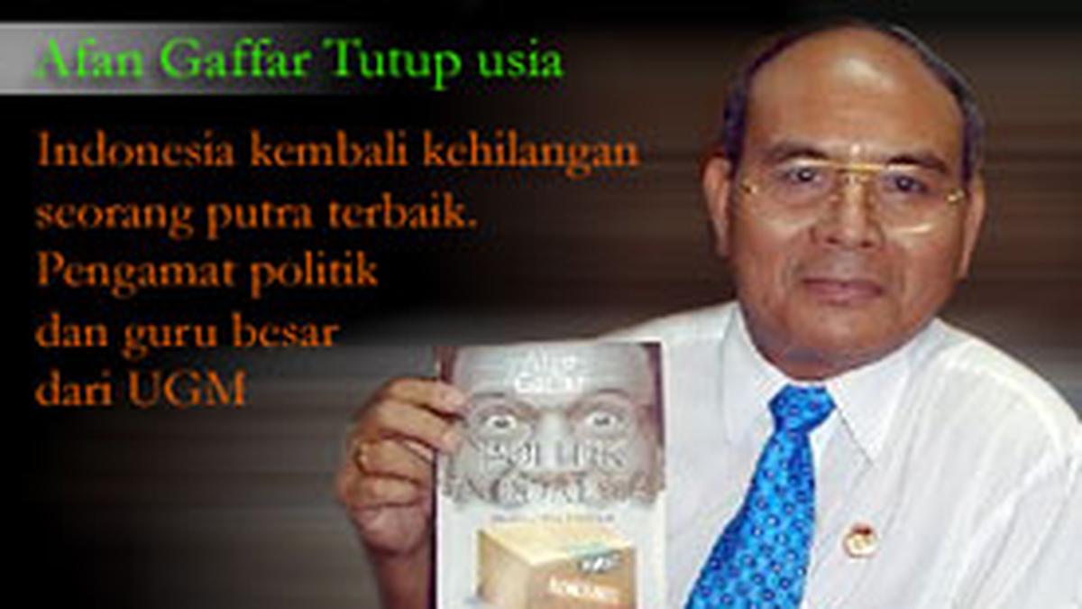 Afan Gaffar Tutup Usia
