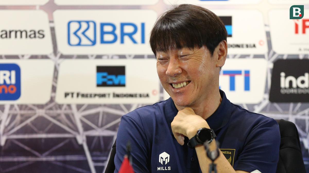 Senyum Misterius Shin Tae-yong di Konferensi Pers Timnas Indonesia Vs Argentina: Optimistis atau ...