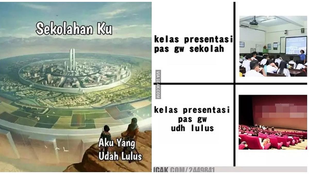 7 Meme Kocak Siswa Lulus SMA Ini Bikin Senyum Tipis, Relate Banget