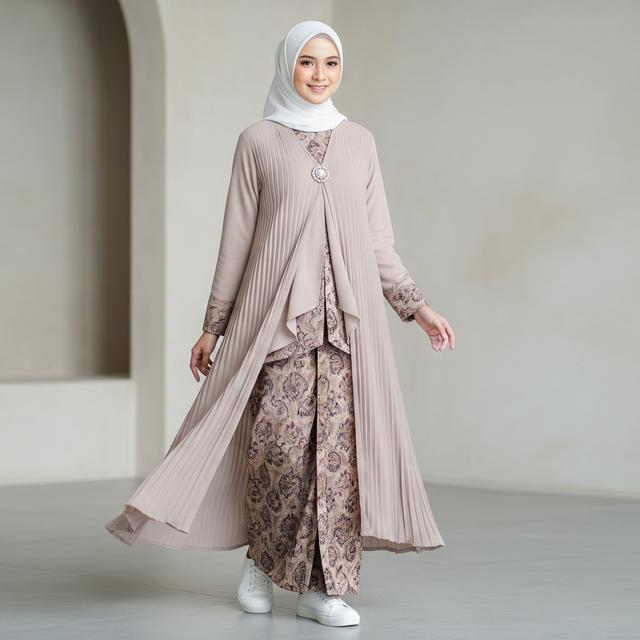8 Model Gamis Cardigan Terbaru 2025, Bikin Wanita Muda Tampil Modis dan ...