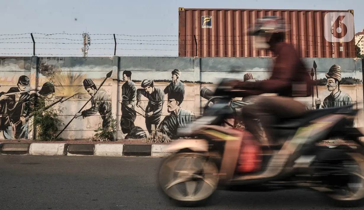 FOTO: Mural Perjuangan Kemerdekaan Republik Indonesia - Foto Liputan6.com