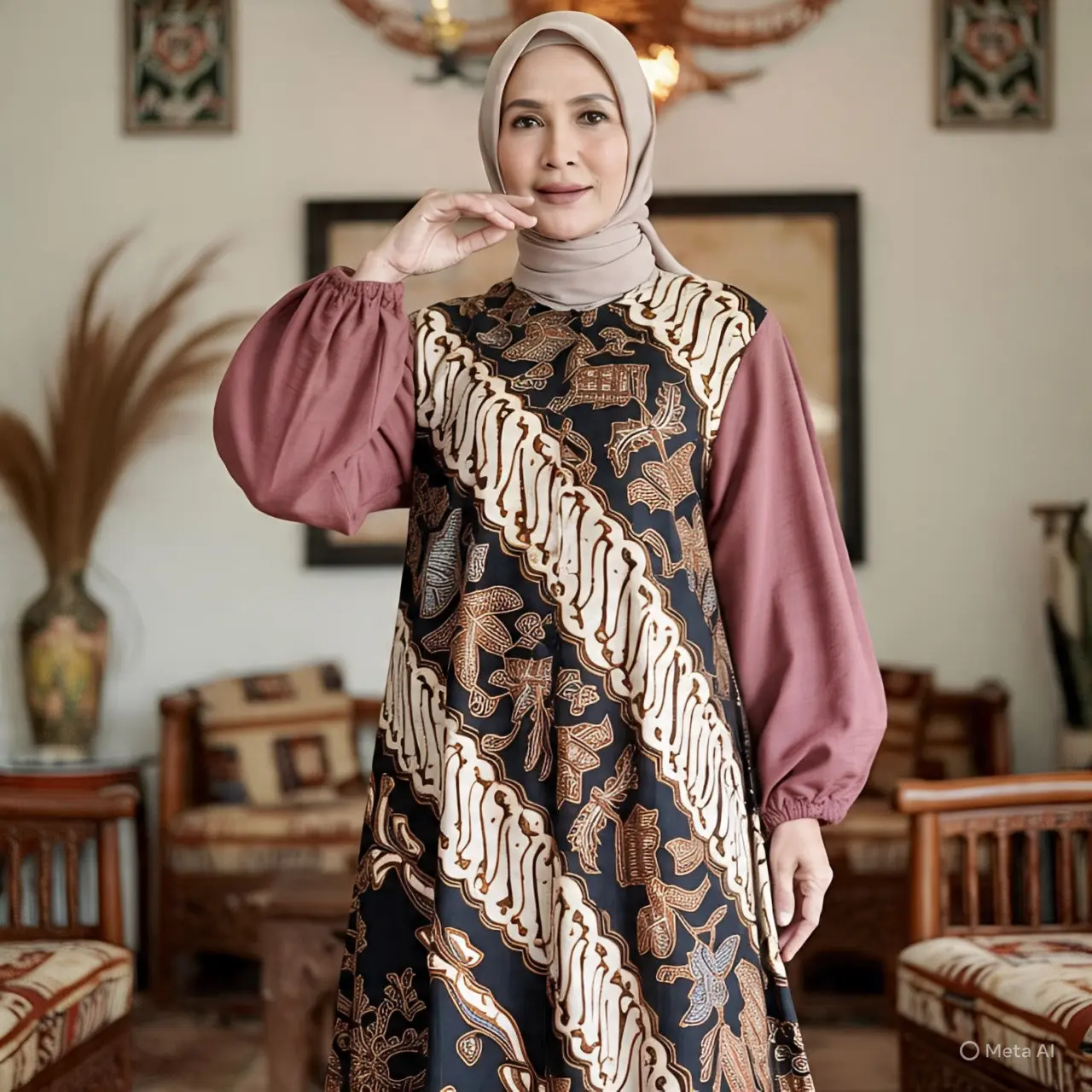 7 Model Baju Batik Lengan Balon untuk Wanita Gemuk dan Pendek, Tampil ...
