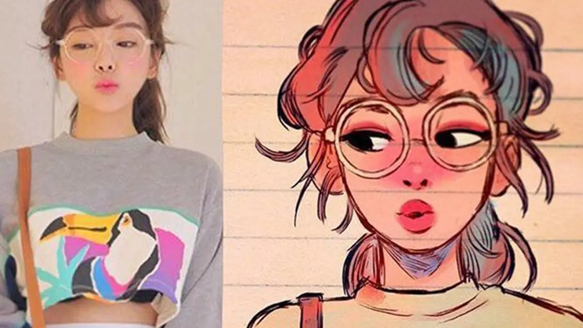 Cute & Keren Banget - Lukisan Animasi Ini Dibuat Berdasar Foto - Photo ...