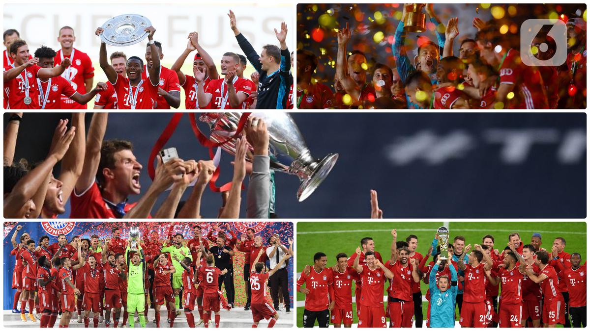 FOTO: 5 Trofi Juara Bayern Munchen di Tahun 2020 - Foto Liputan6.com
