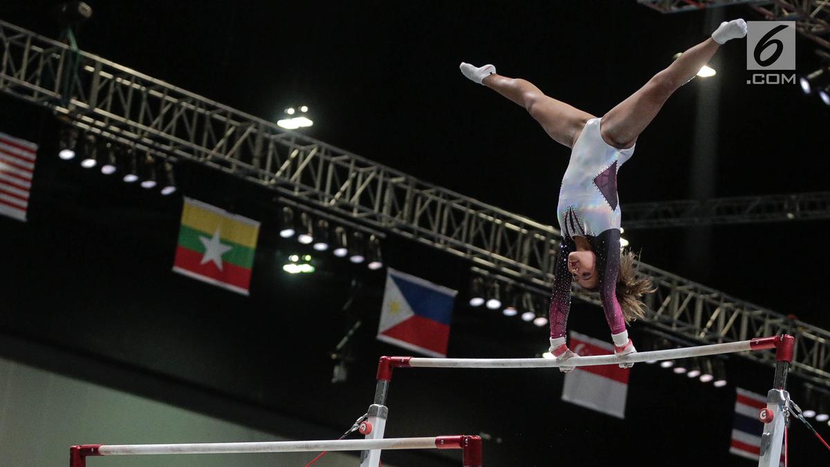 PHOTO: Rifda Irfanaluthfi Raih Medali Perunggu Dalam Cabang Senam ...
